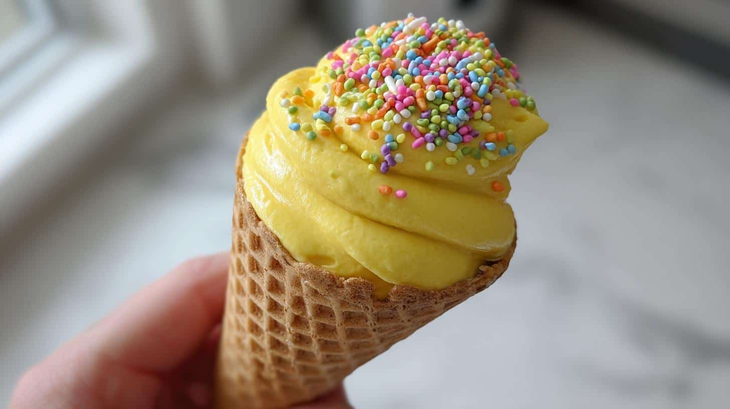 Awesome Banana Nice Cream Cones for 1 Joyful Kid Smile - childrecipe.com