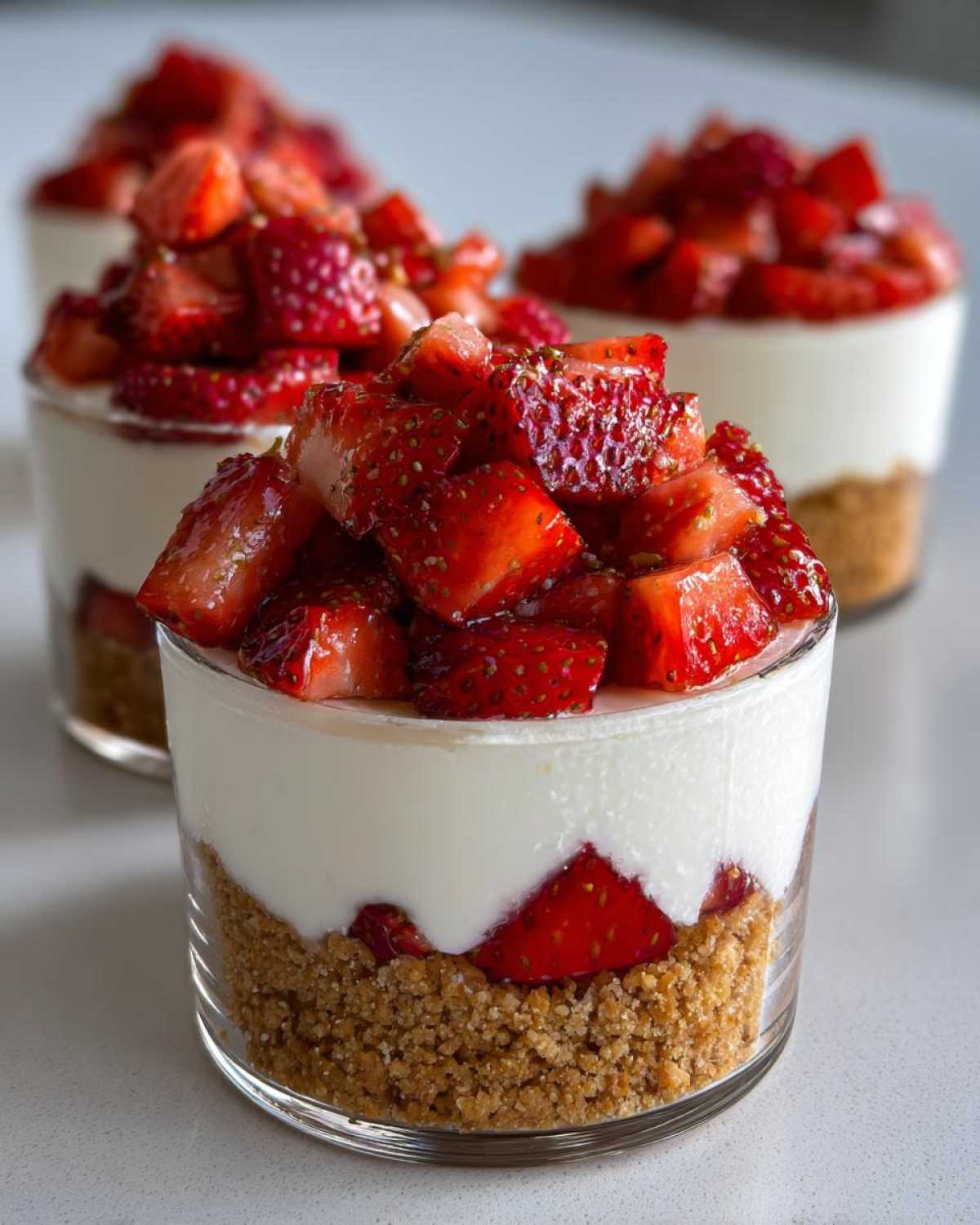 Amazing Kid-Friendly No-Bake Strawberry Cheesecake Cups! - childrecipe.com