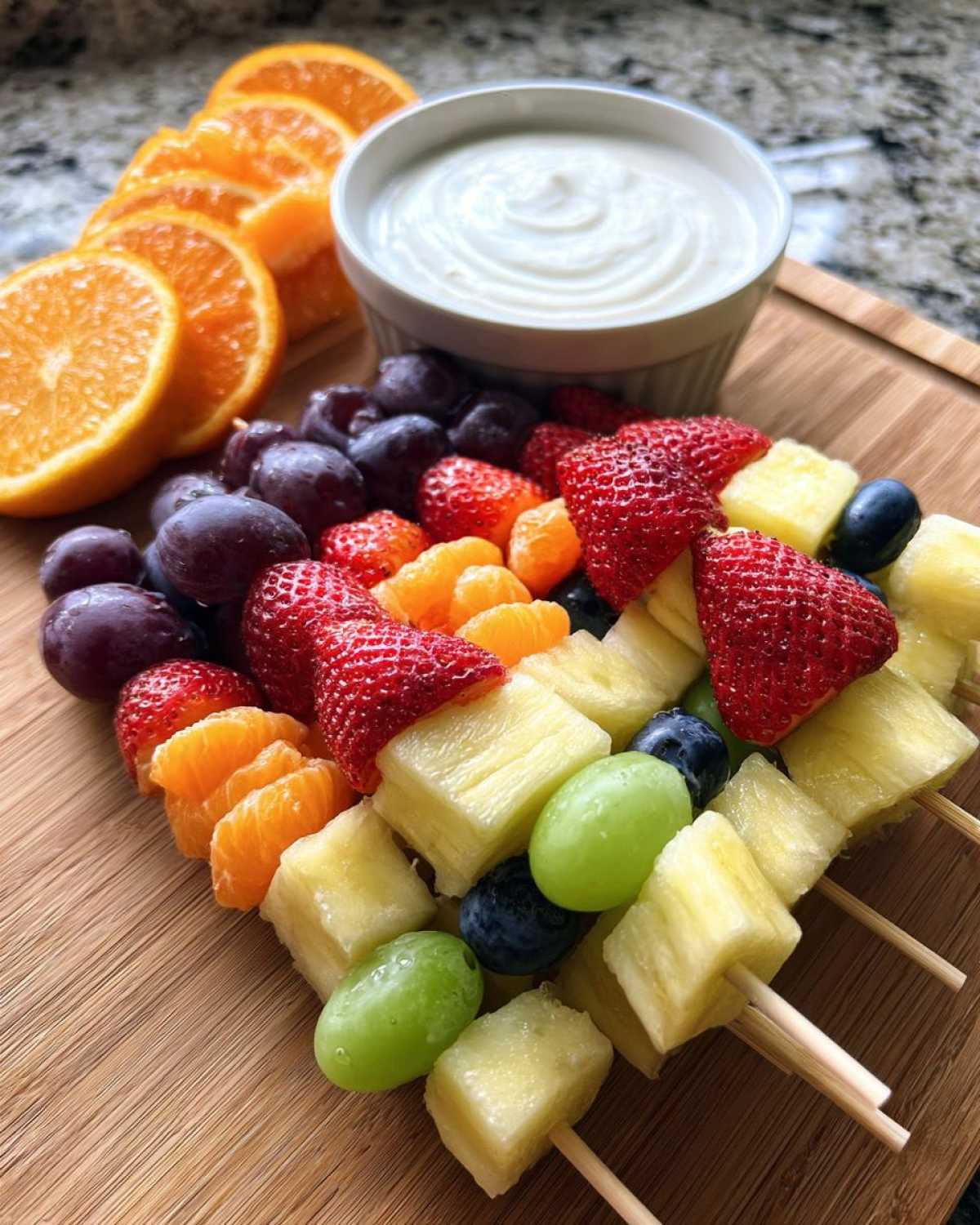 Kid-Friendly Rainbow Fruit Skewers a 15-Minute Amazing Treat ...