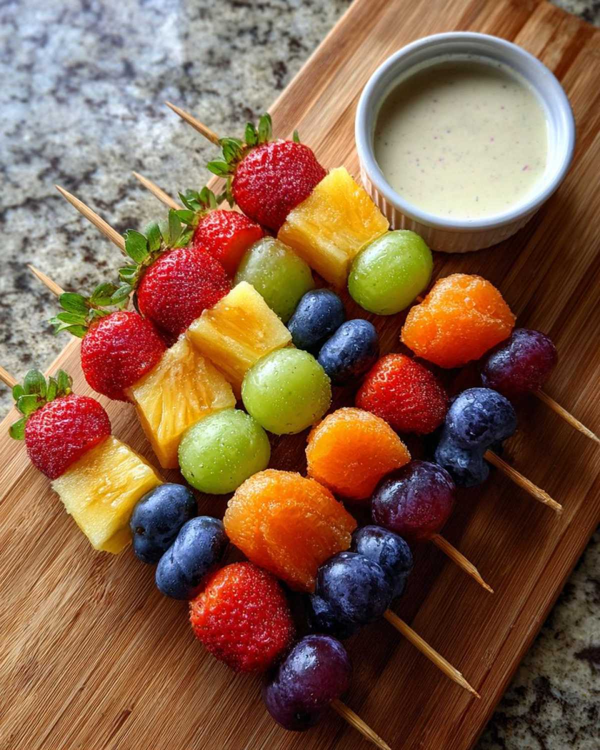 Kid-Friendly Rainbow Fruit Skewers a 15-Minute Amazing Treat ...