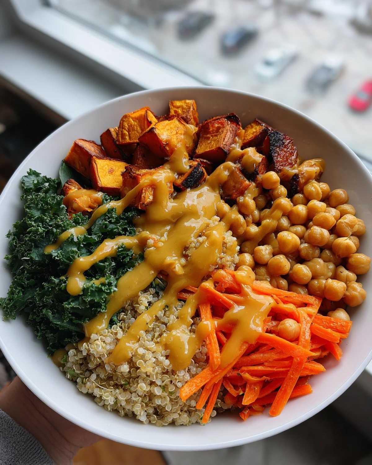 Amazing Winter Buddha Bowl with Maple Dijon Flavor - childrecipe.com