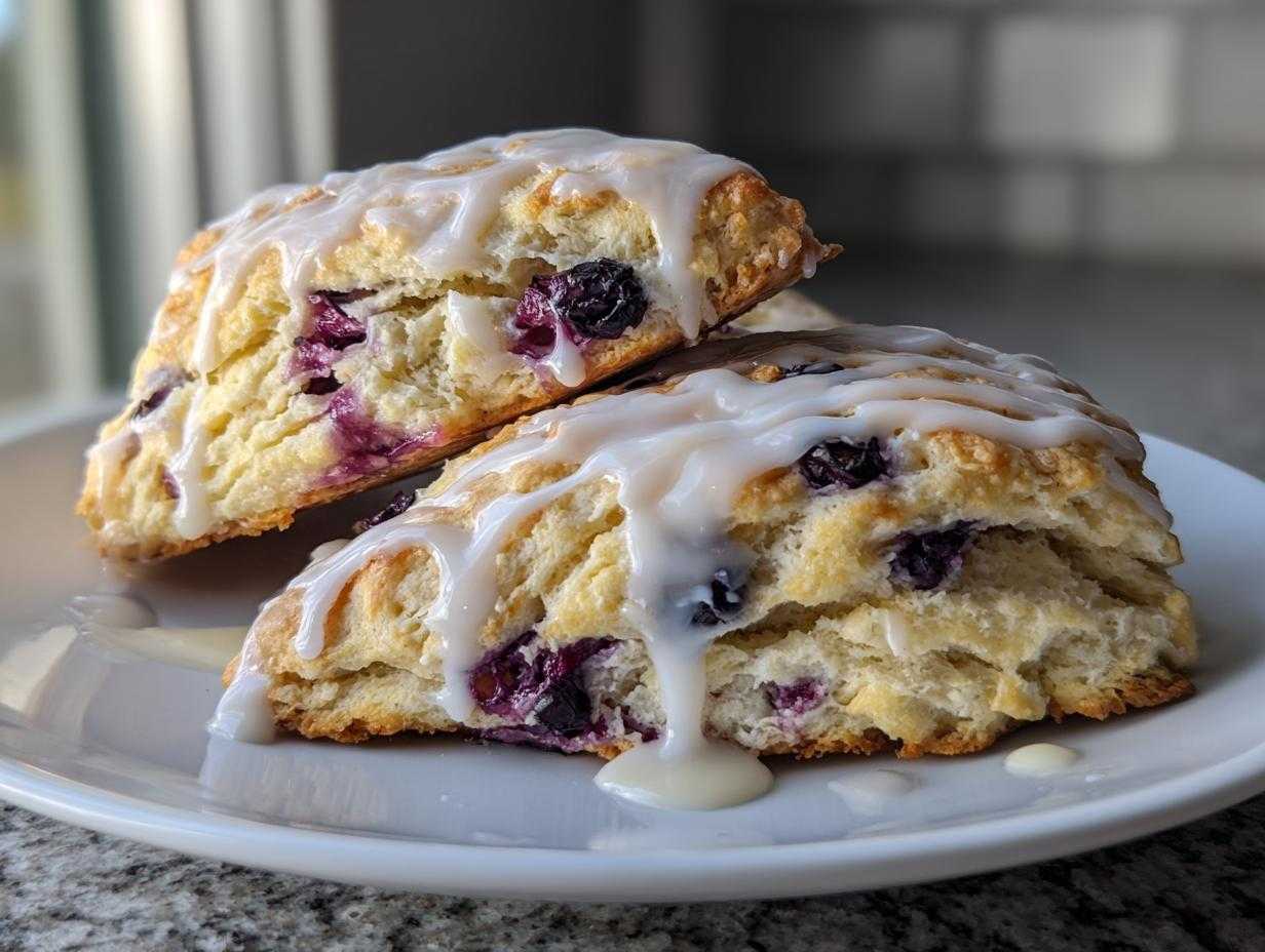 Amazing 8 blueberry scones with lemon zest - childrecipe.com